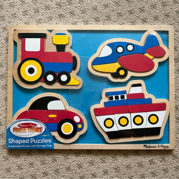 Melissa & Doug | Toys | New Melissa Doug Fresh Start Shaped Puzzle ...